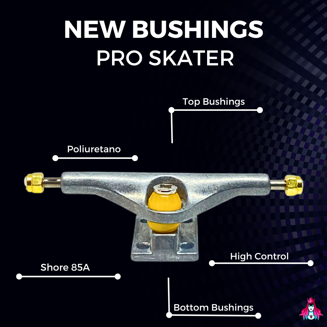 Bushings marca Custom modelo Pro Skater 85A High Control 85A cor Yellow (Poliuretano) - Custom Shop