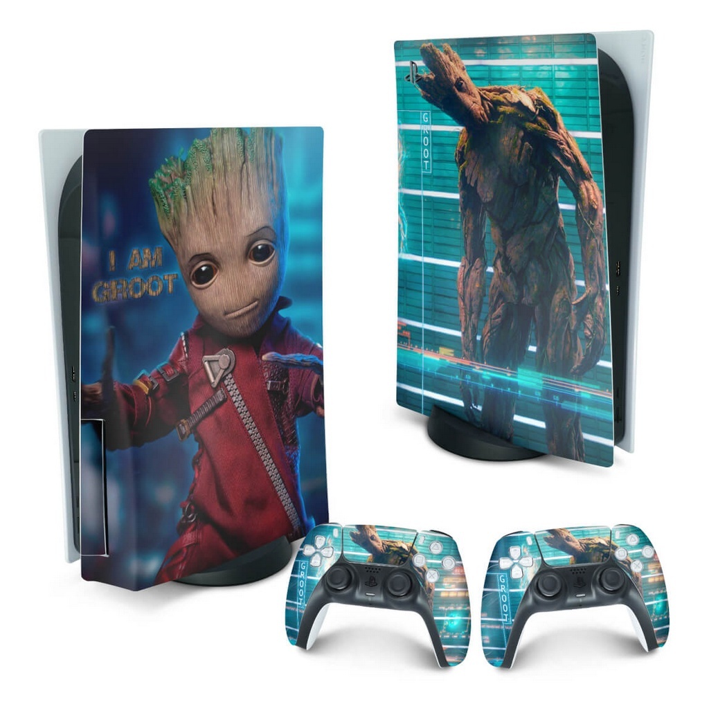 PS5 Skin - Baby Groot - Pop Arte Skins Atacado
