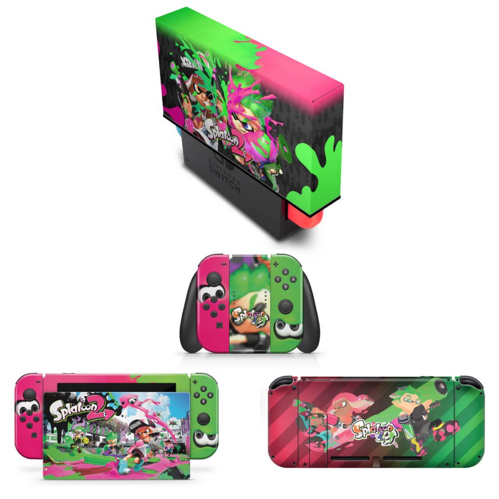 KIT Nintendo Switch Skin e Capa Anti Poeira - Splatoon 2 - Pop Arte ...