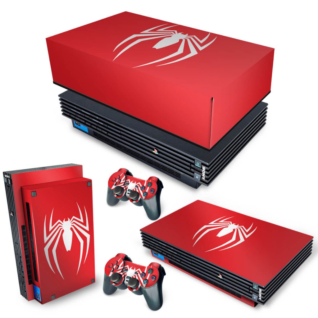 KIT PS2 Fat Skin e Capa Anti Poeira - Spider-man Homem-Aranha - Pop ...