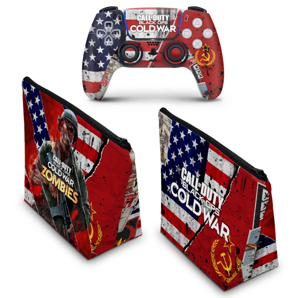 KIT Capa Case e Skin PS5 Controle - Call Of Duty Cold War - Pop Arte ...