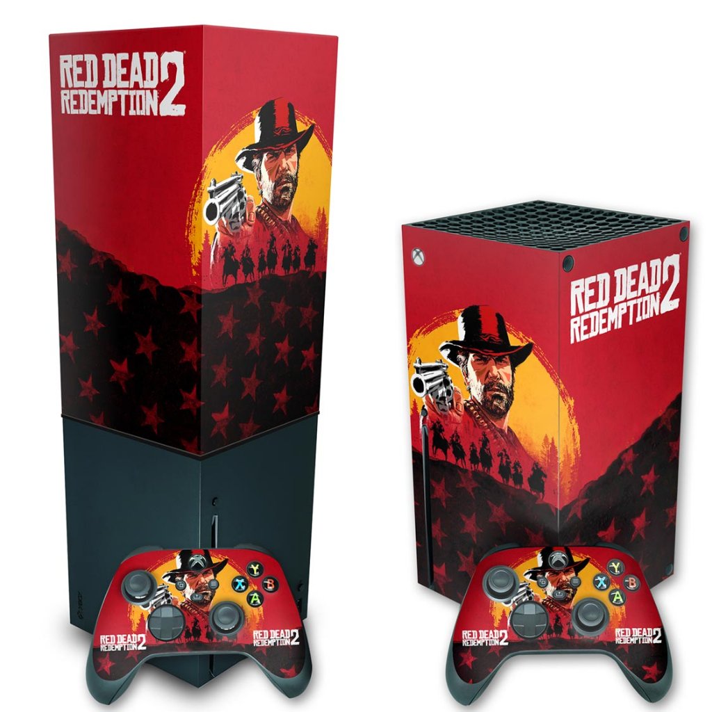 KIT Xbox Series X Skin e Capa Anti Poeira - Red Dead Redemption 2 - Pop ...