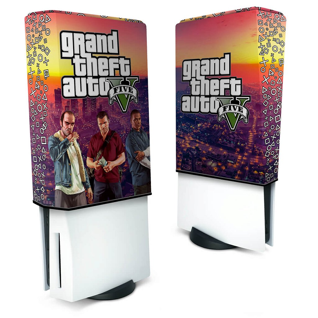 Capa PS5 Anti Poeira - GTA V - Pop Arte Skins Atacado