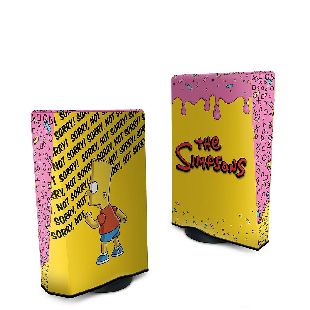 Capa PS5 Anti Poeira - The Simpsons - Pop Arte Skins Atacado