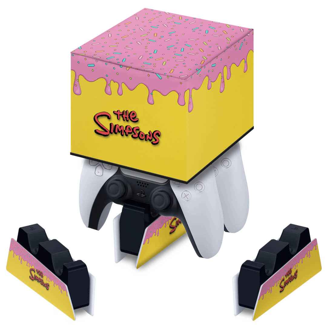 Capa PS5 Base de Carregamento Controle - The Simpsons - Pop Arte Skins ...