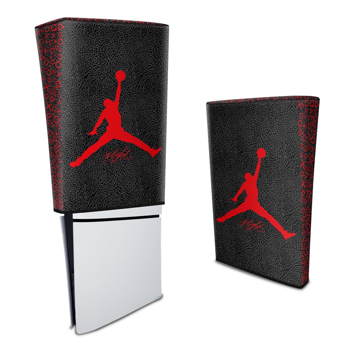 Capa PS5 Slim Anti Poeira - Jordan Flight - Pop Arte Skins Atacado