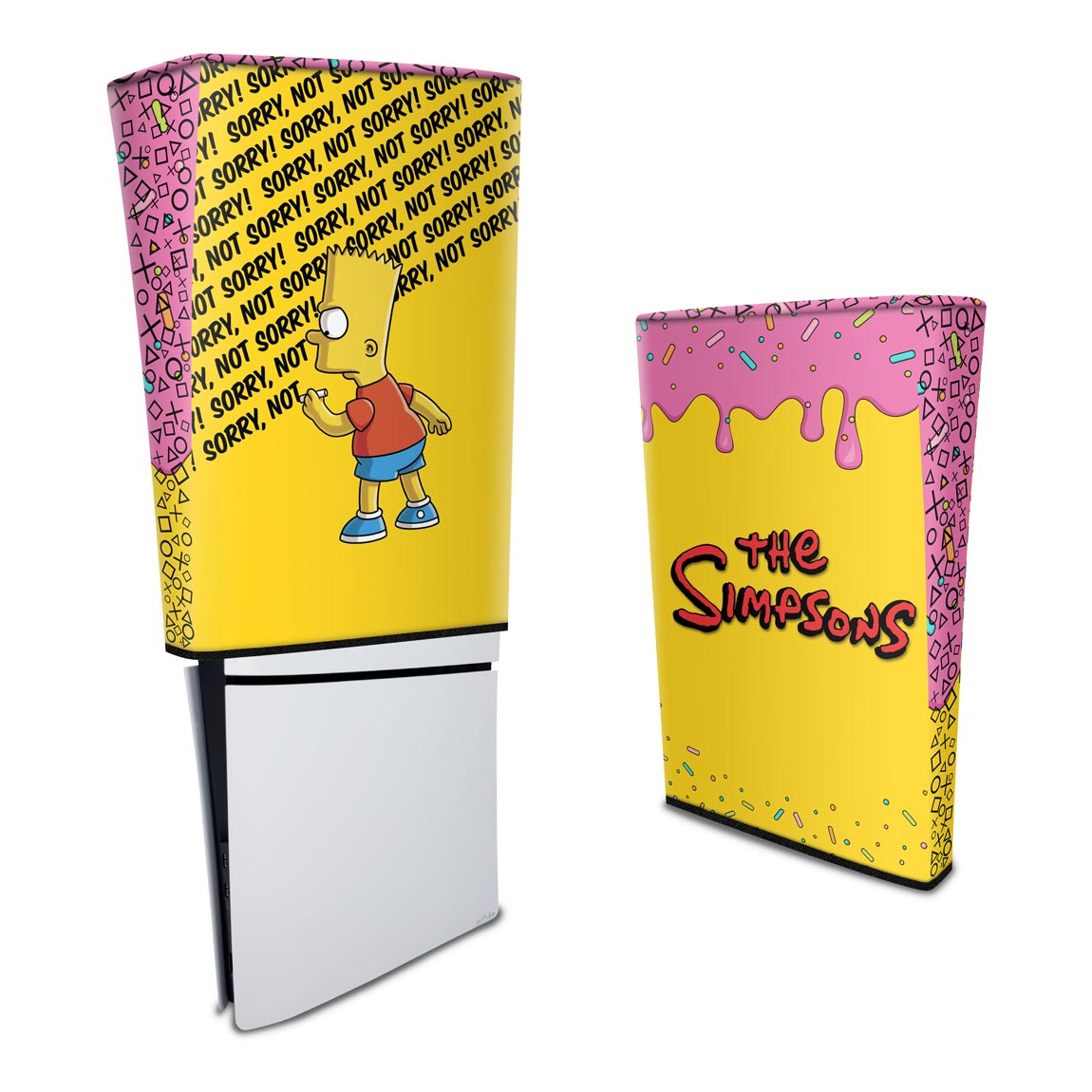 Capa PS5 Slim Anti Poeira - The Simpsons - Pop Arte Skins Atacado