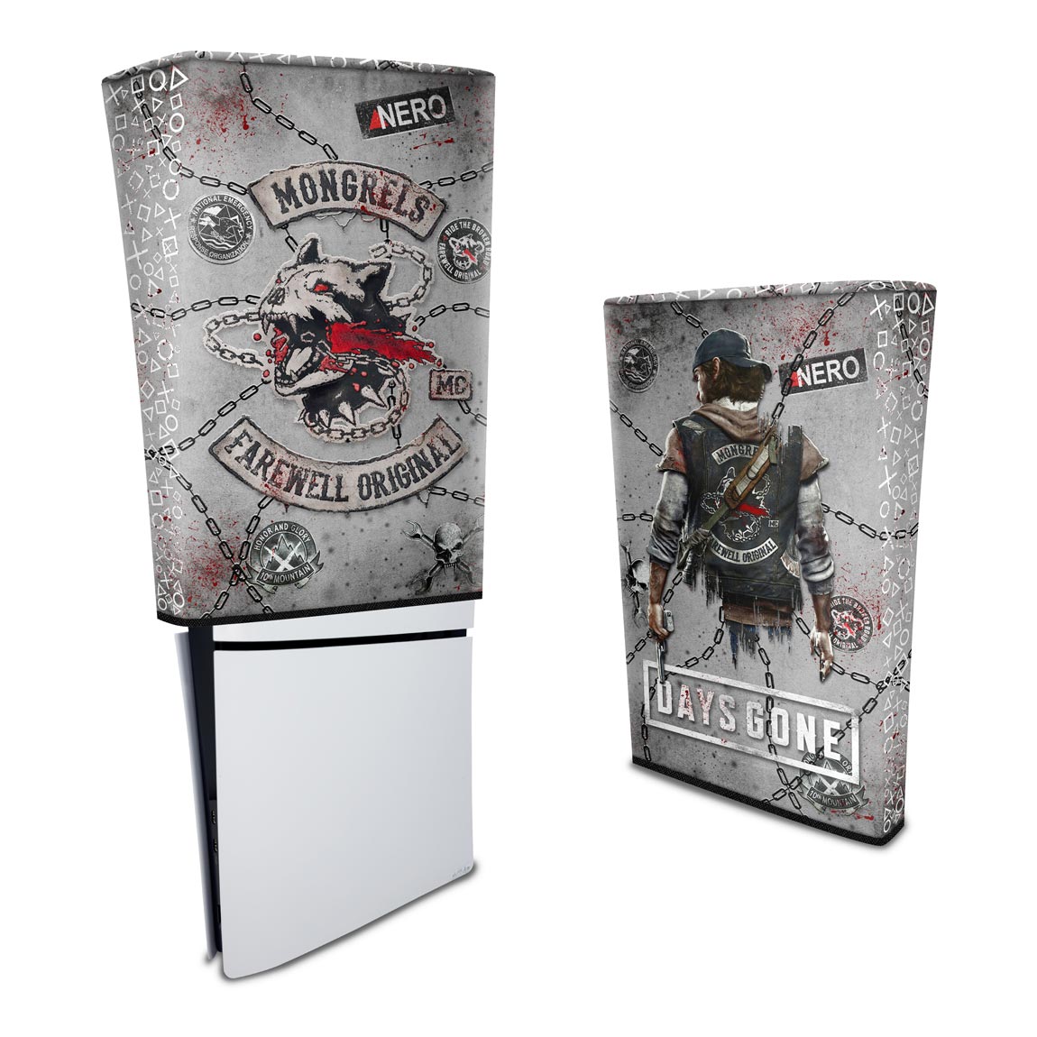 Capa PS5 Slim Anti Poeira - Days Gone - Pop Arte Skins Atacado