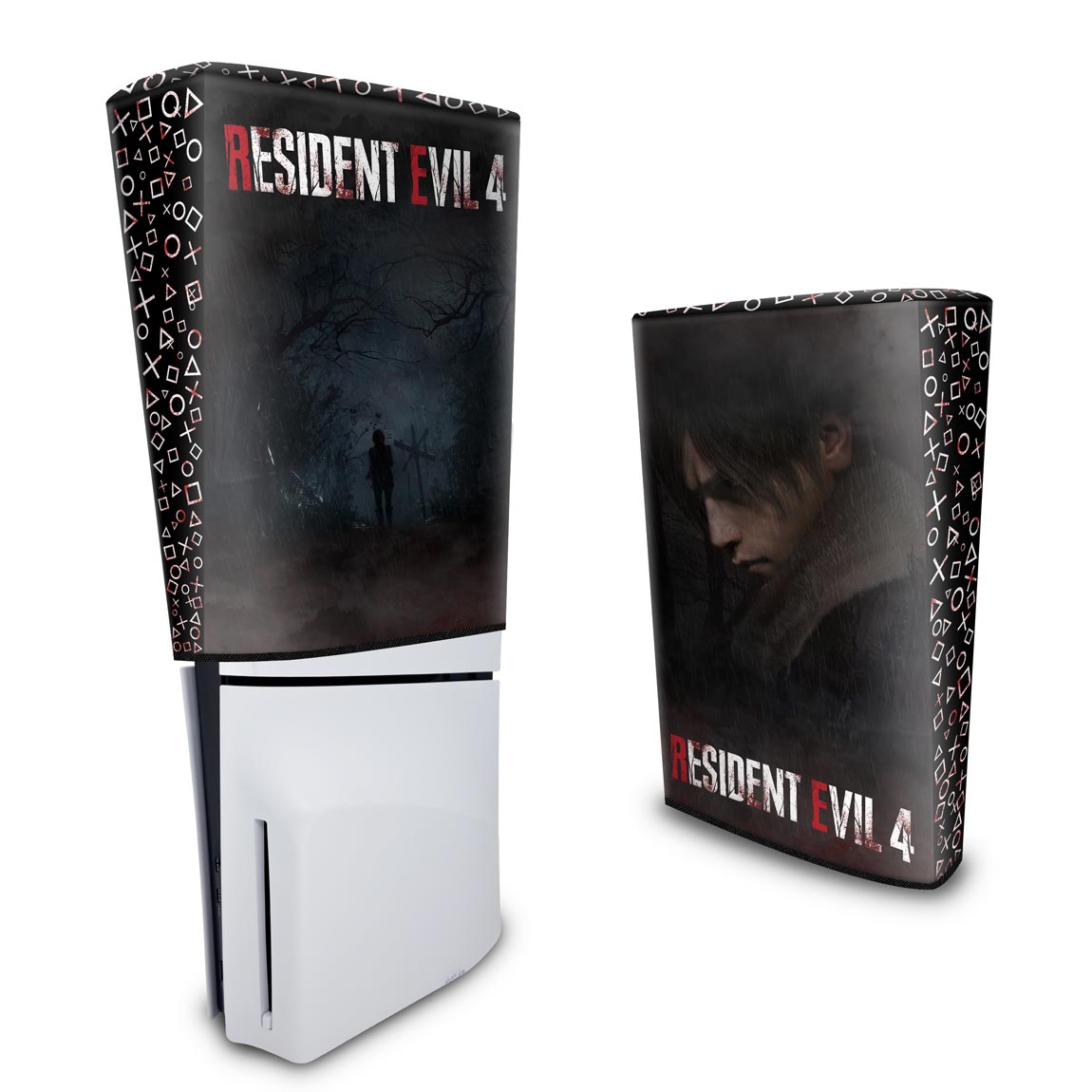 Capa PS5 Slim Anti Poeira - Resident Evil 4 Remake - Pop Arte Skins Atacado