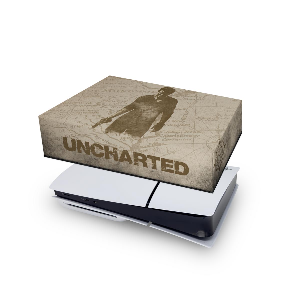 PS5 Slim Capa Anti Poeira - Uncharted - Pop Arte Skins Atacado
