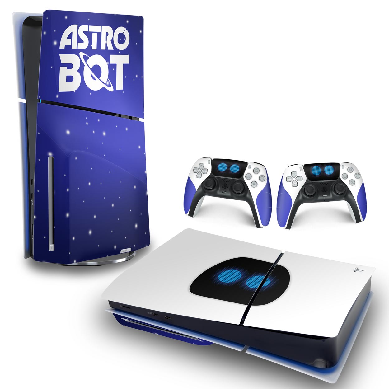 Skin PS5 Slim Horizontal - Astro Bot - Pop Arte Skins Atacado