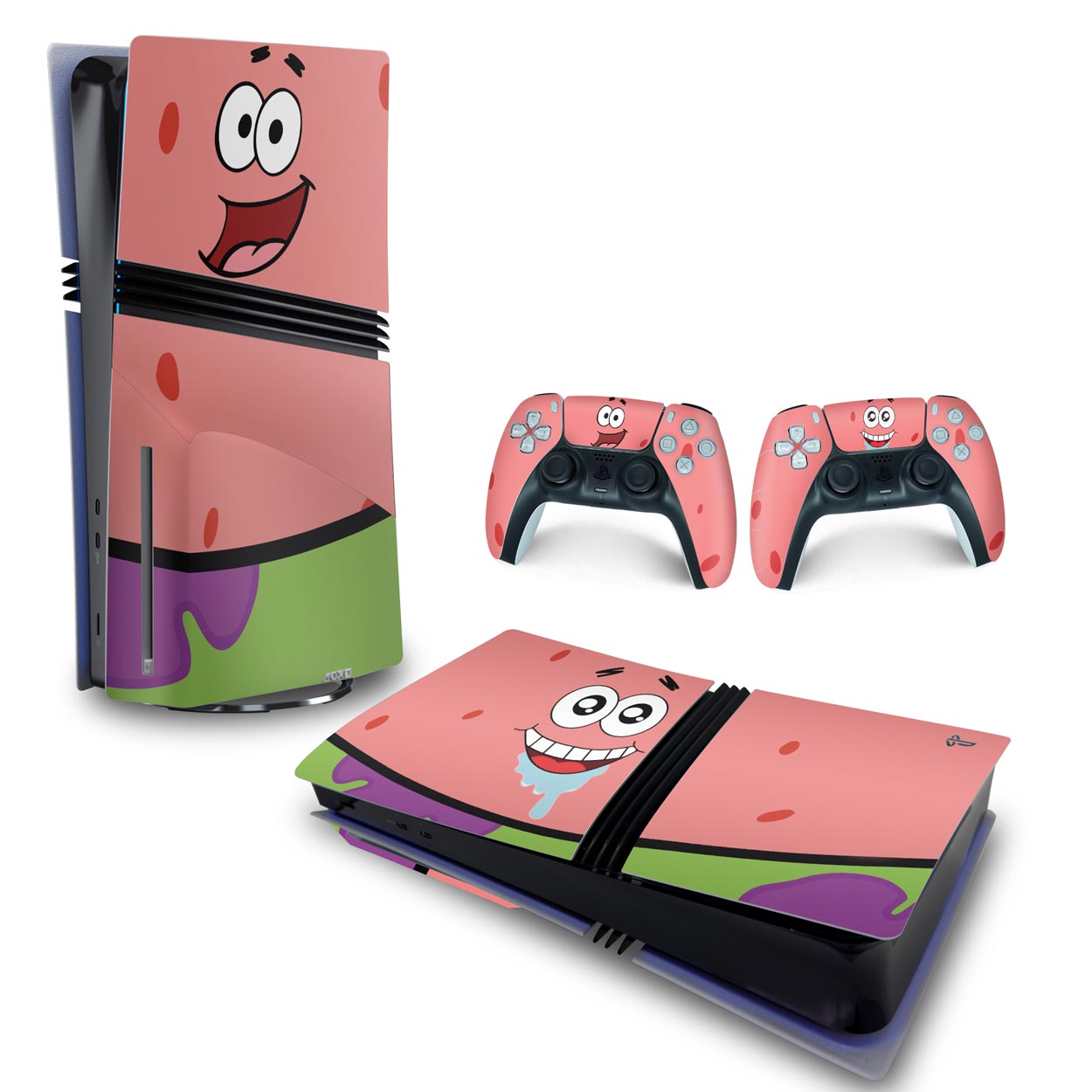 Skin PS5 Pro Horizontal - Patrick - Pop Arte Skins Atacado