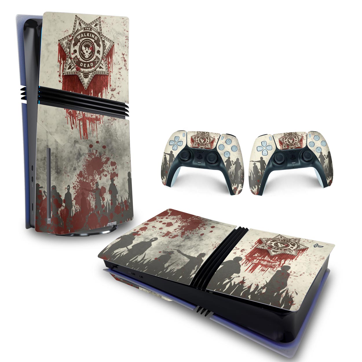 Skin PS5 Pro Horizontal - The Walking Dead - Pop Arte Skins Atacado