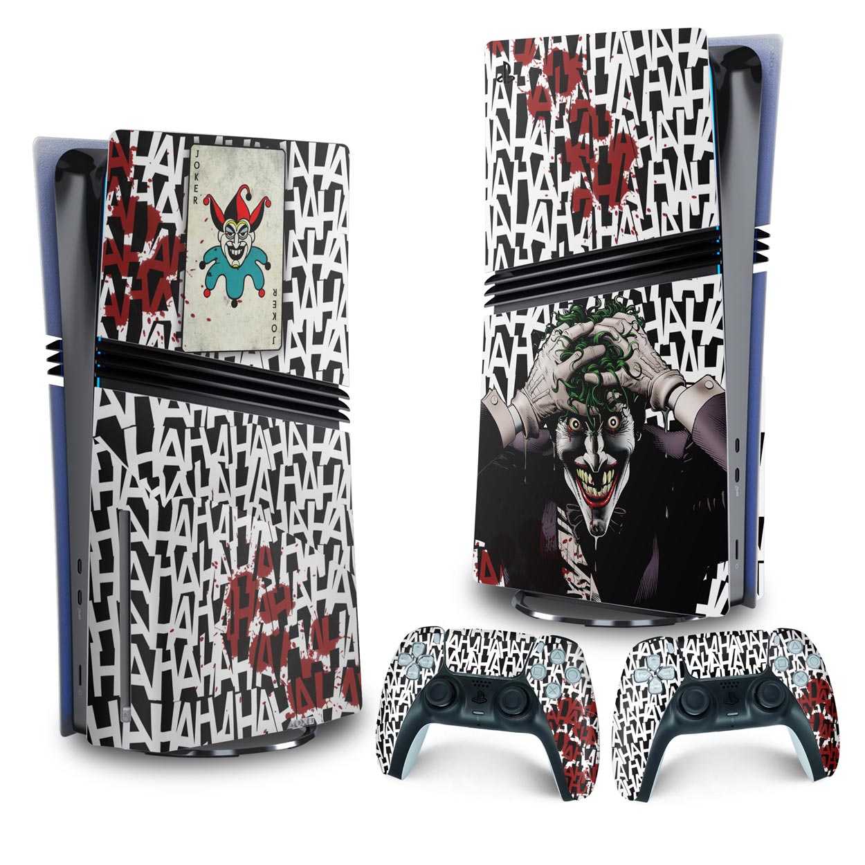 Skin PS5 Pro Vertical - Joker Coringa - Pop Arte Skins Atacado