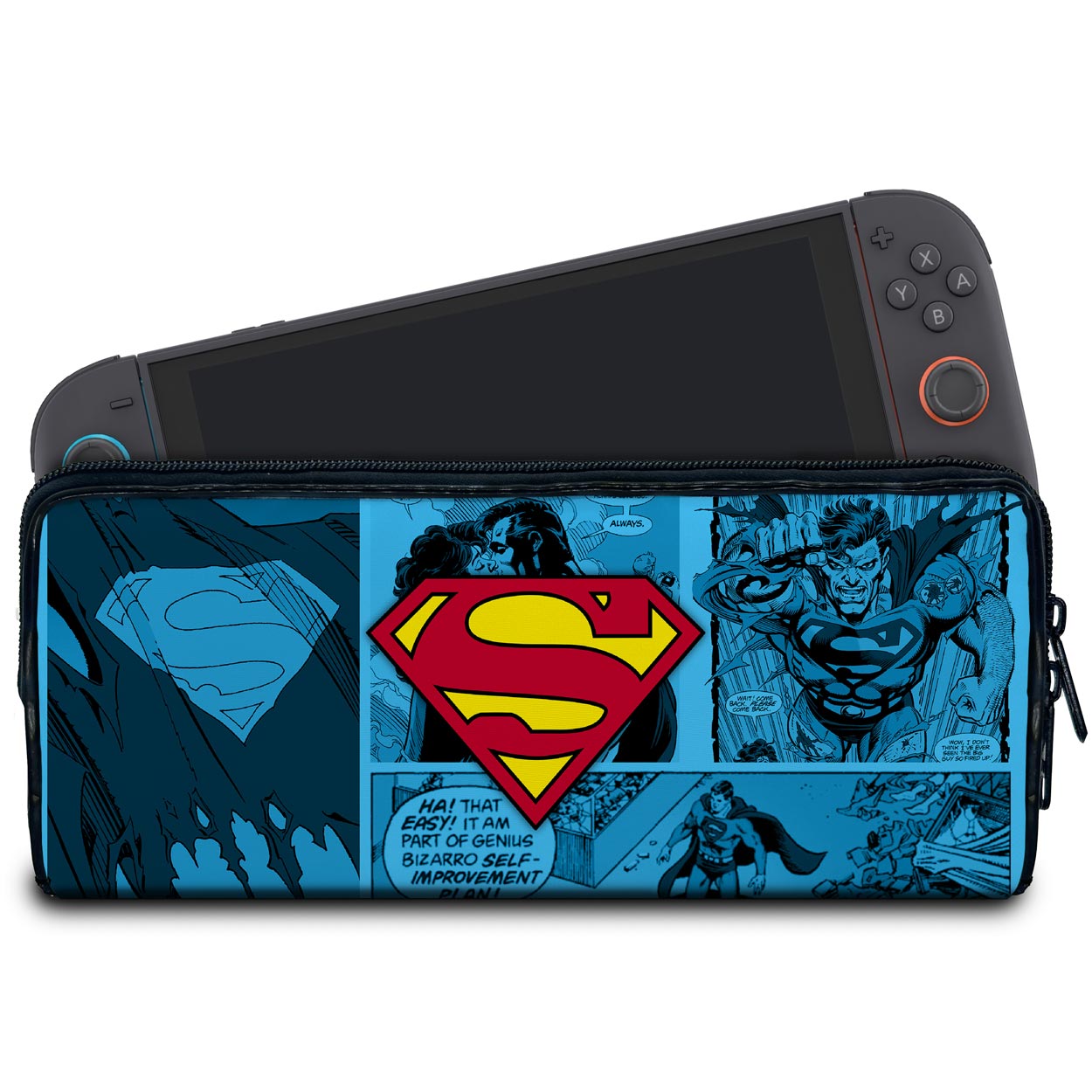 Case Nintendo Switch 2 Bolsa Estojo - Superman Comics - Pop Arte Skins ...