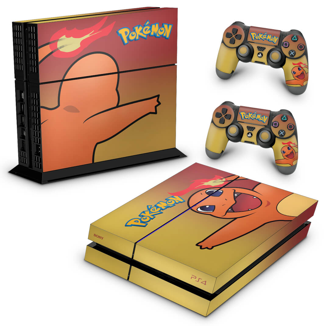 Ps4 Fat Skin - Pokemon Charmander - Pop Arte Skins Atacado
