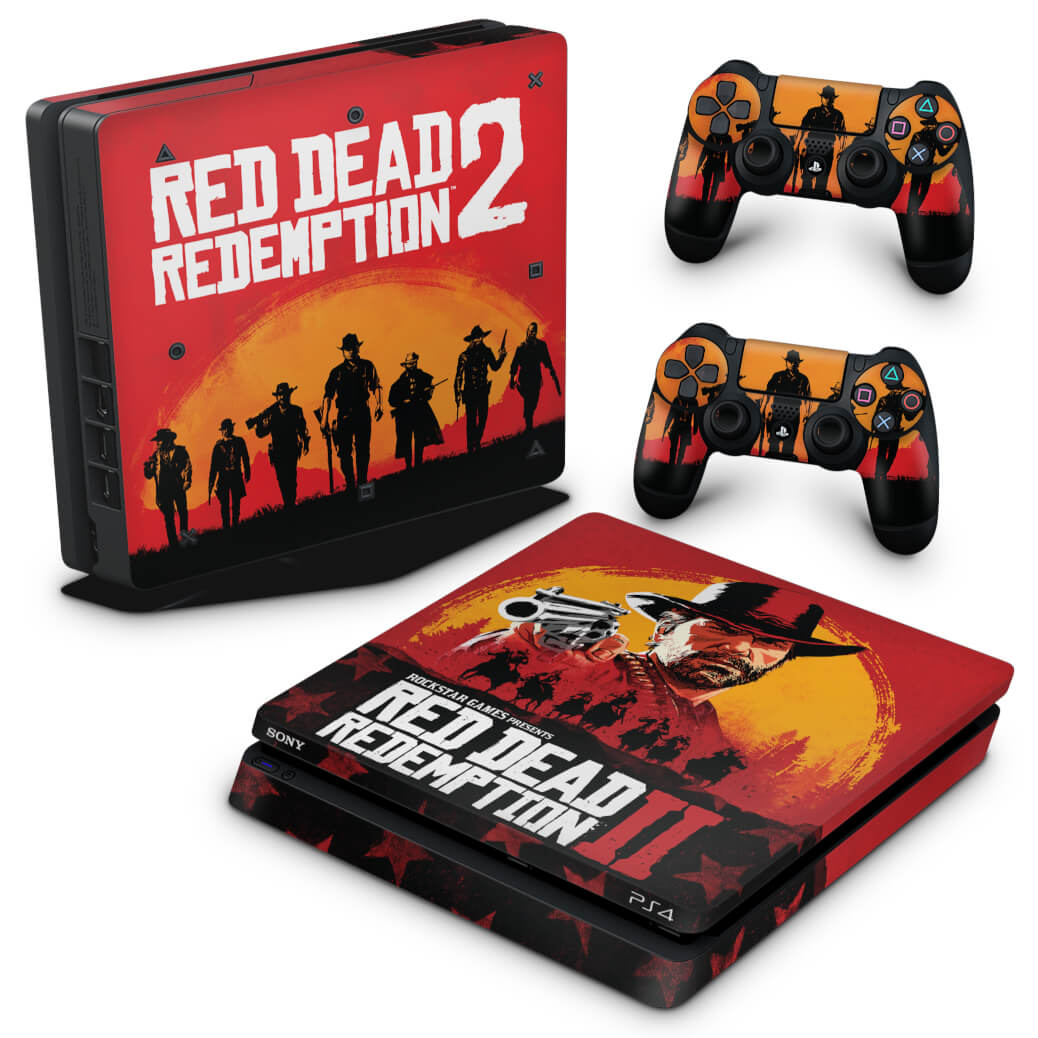PS4 Slim Skin - Red Dead Redemption 2 - Pop Arte Skins Atacado