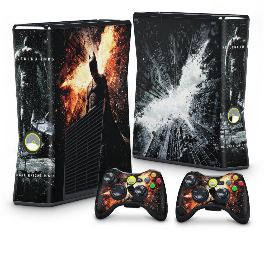 Xbox 360 Slim Skin - The Dark Knight Rises - Batman - Pop Arte Skins ...