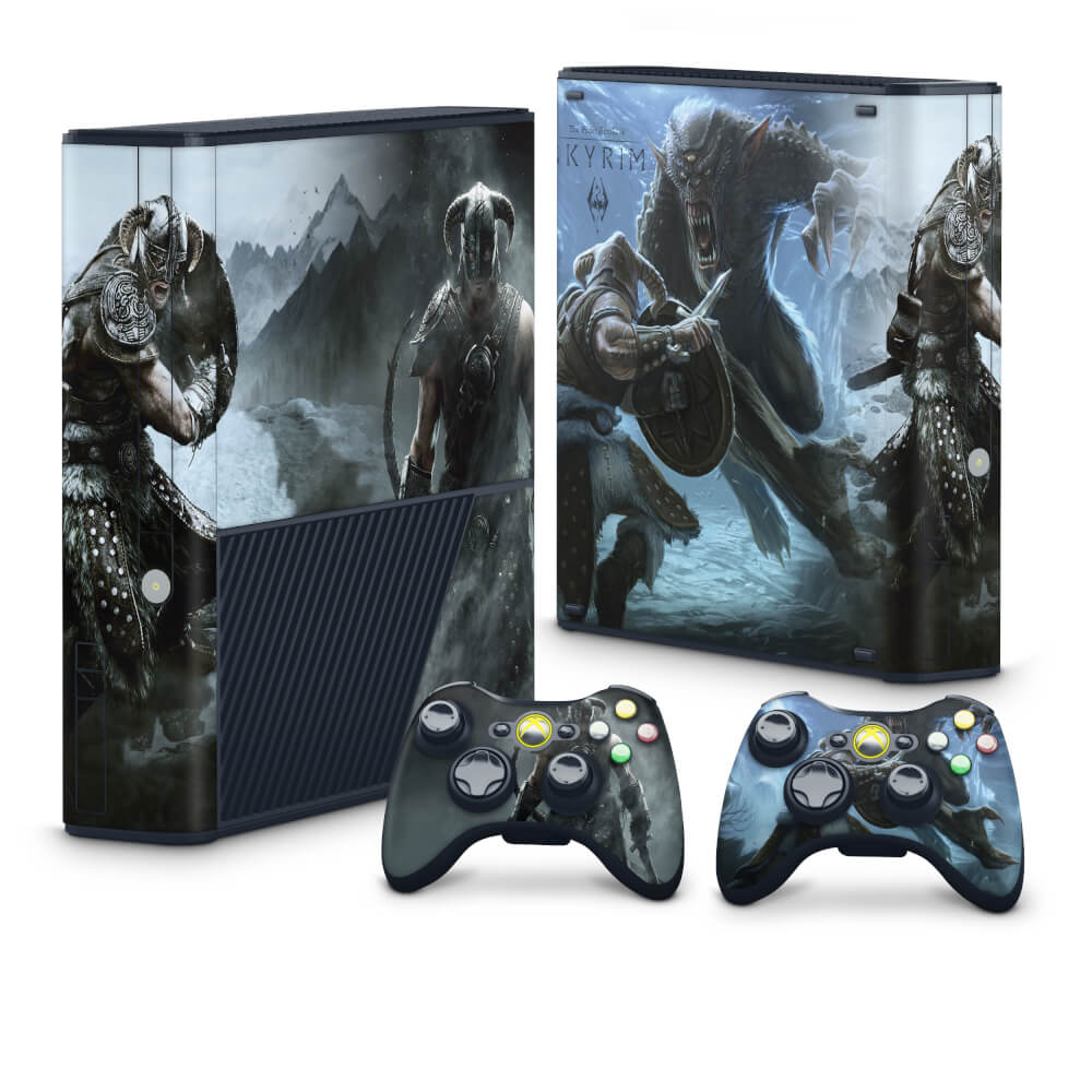 Xbox 360 Super Slim Skin - Skyrim - Pop Arte Skins Atacado