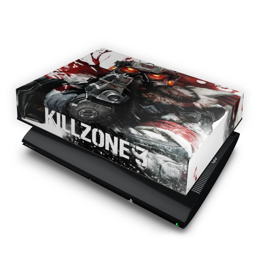 PS3 Super Slim Capa Anti Poeira - Killzone 3 - Pop Arte Skins Atacado