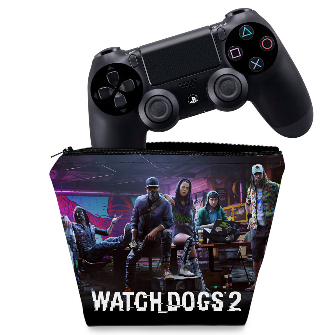 Capa PS4 Controle Case - Watch Dogs 2 - Pop Arte Skins Atacado