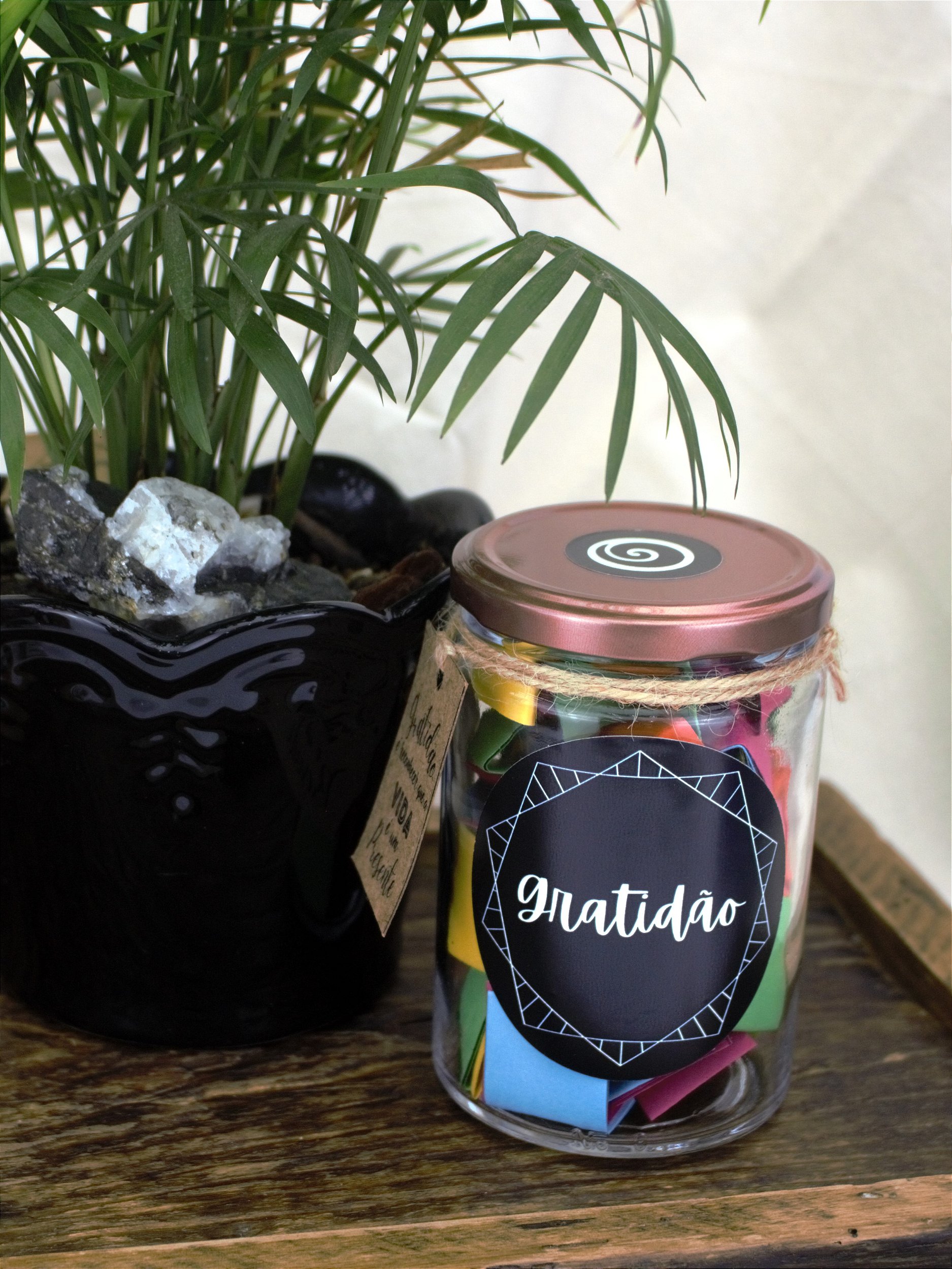 Kit Pote Mensagens Bíblicas + Pote da Gratidão - Potes e Frases ...