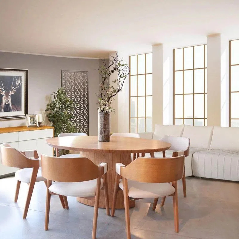 Mesa de Jantar Oval, Cinamomo, Mesa Petra, Mesa Oval, Alto Padrão. - Alto Padrao Moveis