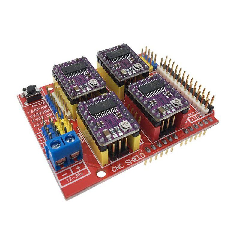 Kit Cnc Shield + Driver Drv8825 - Eletrônica Para Cnc - Loja da Fábrica ...