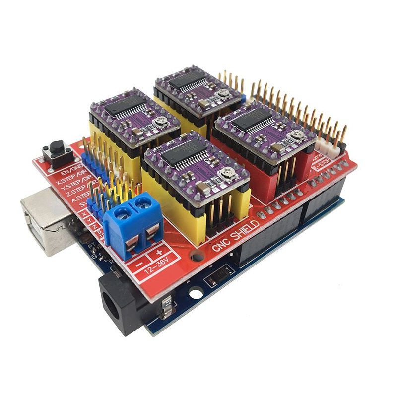 Cnc Shield + Arduino Uno + DRV8825 Eletrônica Cnc router laser - Loja ...