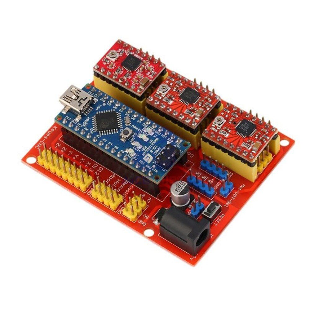 Cnc Shield V4 + Arduino Nano + A4988 Eletrônica Cnc Router Laser - Loja ...