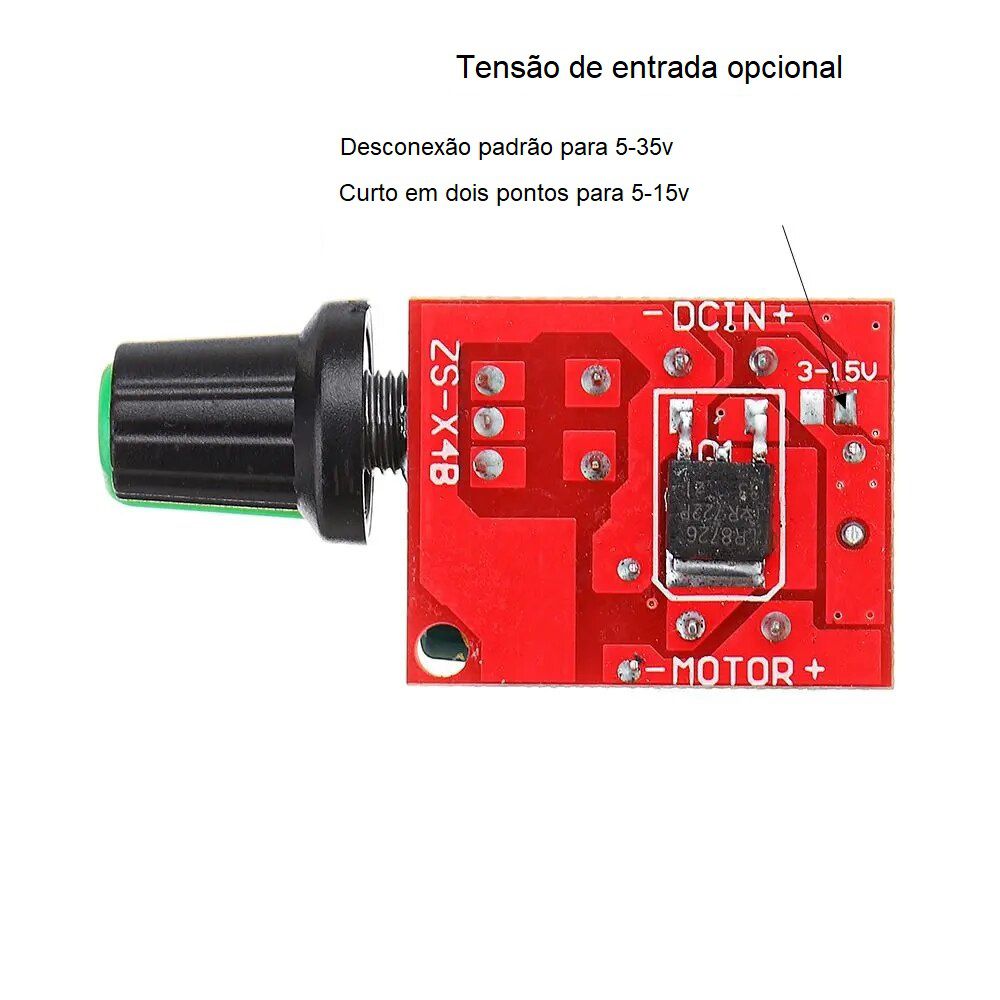 Módulo Controle de Velocidade de motor DC PWM - Loja da Fábrica de Bolso