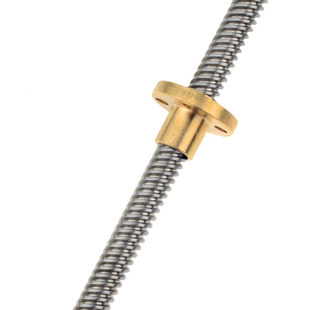 Fuso Trapezoidal 300mm + Castanha Tr8 passo 8mm - Loja da Fábrica de Bolso