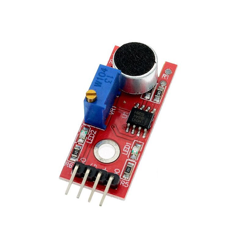 Sensor de som e palmas vermelho Módulo Detector Palmas - Loja da ...