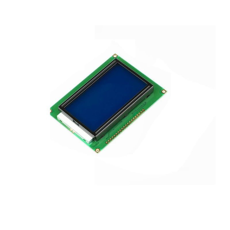 Display Lcd Gráfico 128x64 Backlight Azul - Loja da Fábrica de Bolso
