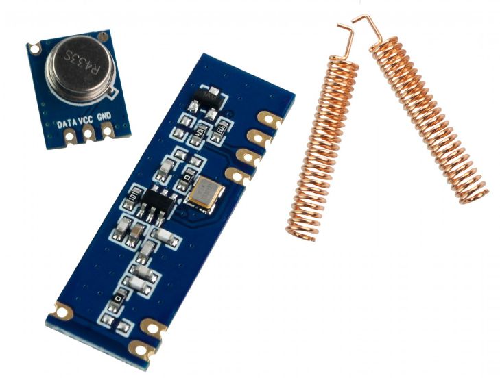 Transmissor RF + Receptor RF com Chip Super Heteródino + Antena STX 882 ...