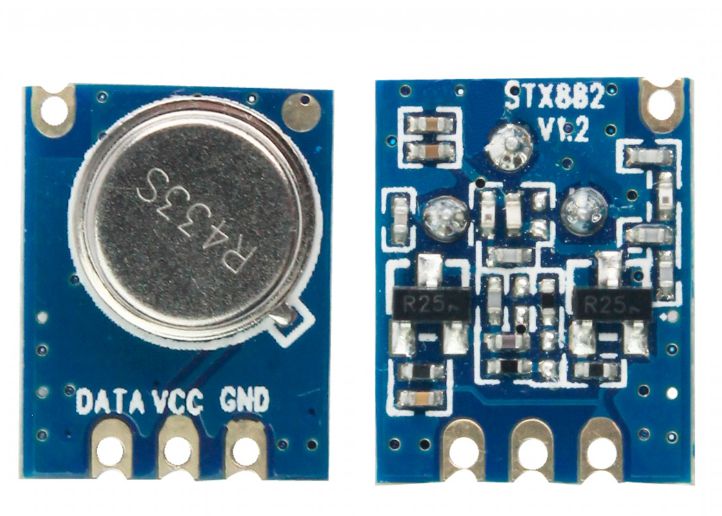 Transmissor RF + Receptor RF com Chip Super Heteródino + Antena STX 882 ...