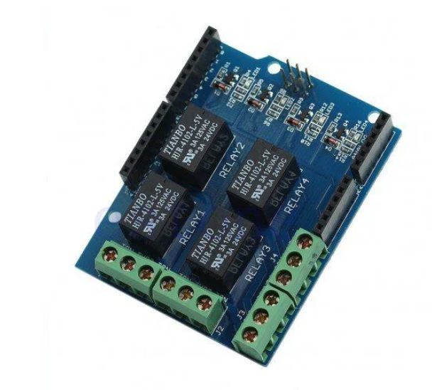 Shield Relé 5V 4 canais - Loja da Fábrica de Bolso