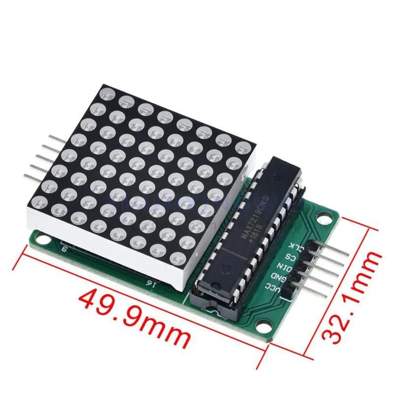 Módulo Matriz de LED 8x8 com MAX7219 - Loja da Fábrica de Bolso