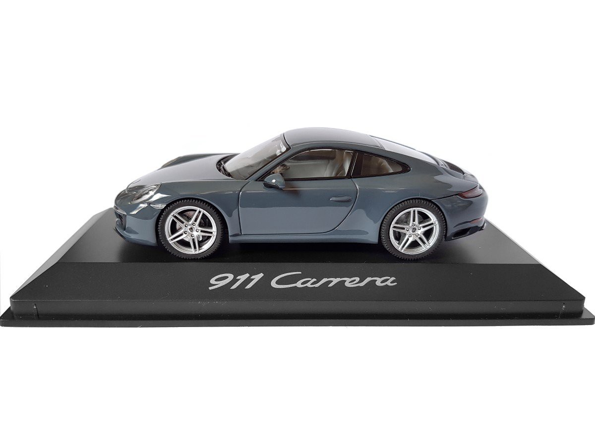 Miniatura Porsche 911 Carrera 2015 ( facelift 991 II ) Graphite Blue ...