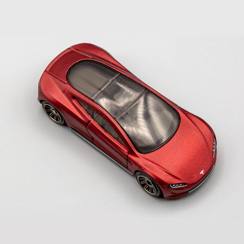Miniatura Tesla Roadster Vermelho Fosco Matchbox 2021 1/64 7CM GVX33 ...