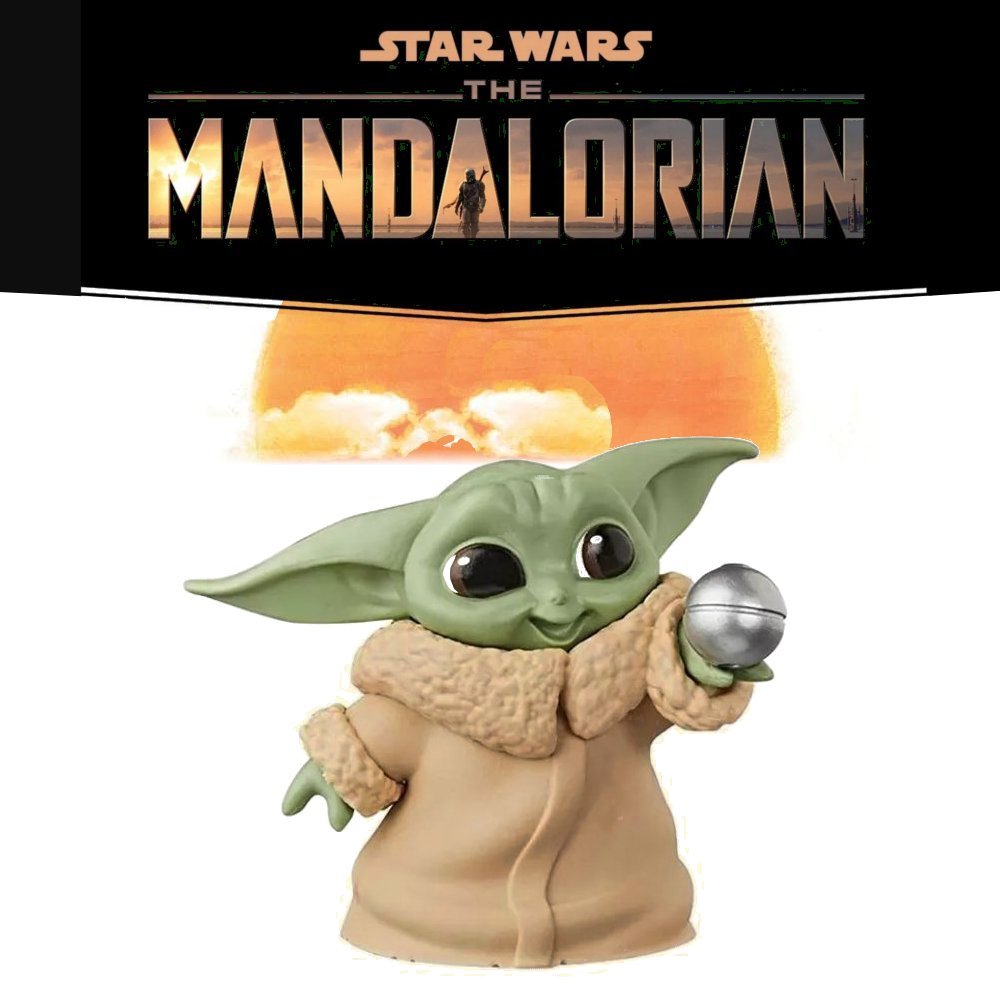 Kit 5 Mini Bonecos Baby Yoda Bebê Grogu 5 cm Star Wars Mandalorian - SG ...