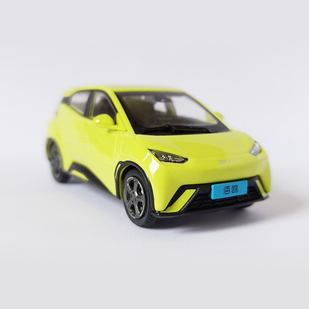 Miniatura BYD Dolphin Mini Seagull Amarelo 2024 1/43 - SG SWEDEN 🇸🇪