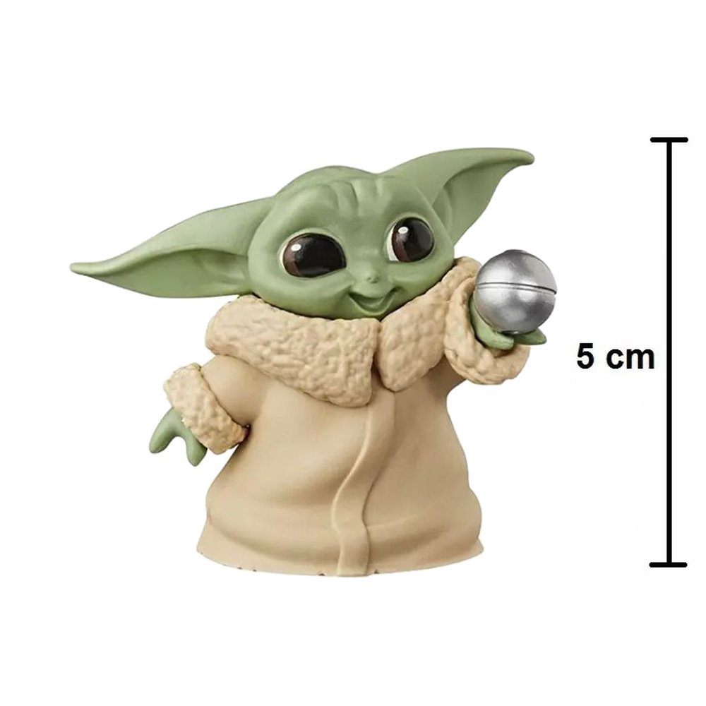 Boneco Baby Yoda Bebê Grogu BRINCANDO Star Wars Mandalorian - 5 CM ...