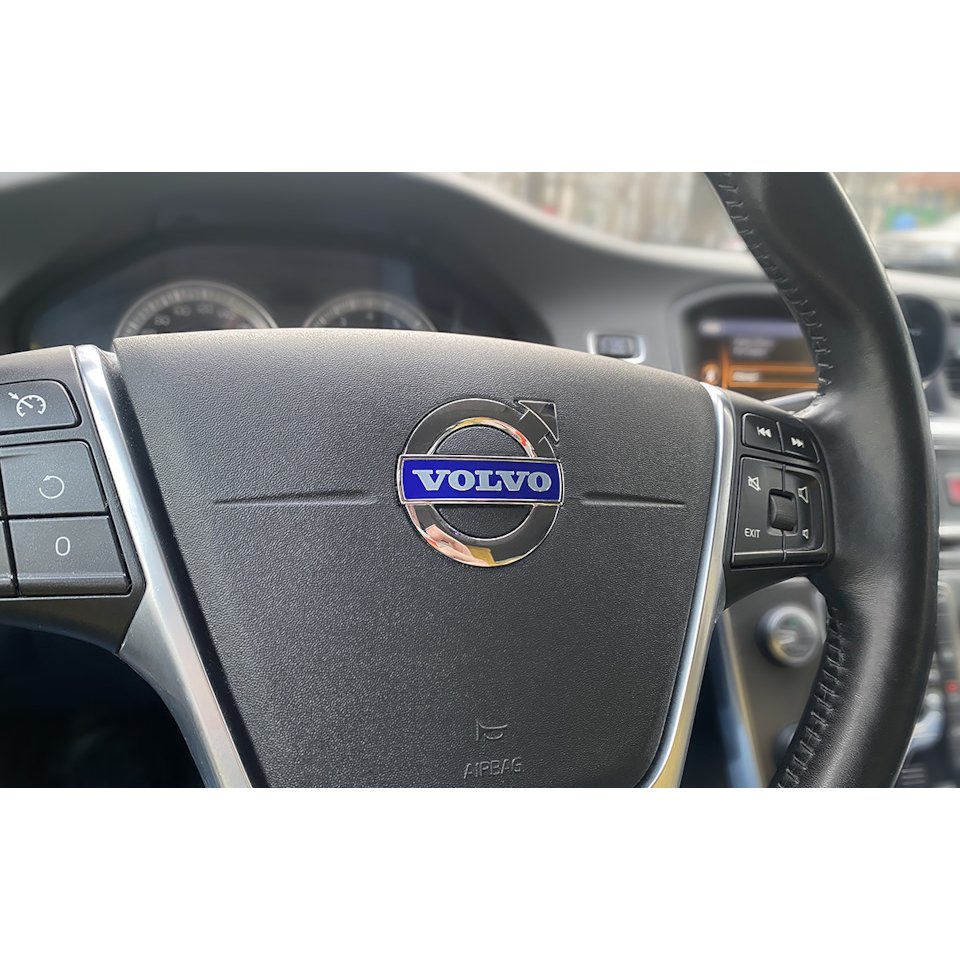 Emblema Adesivo Logo Volante Volvo 31467395 Original - SG SWEDEN 🇸🇪