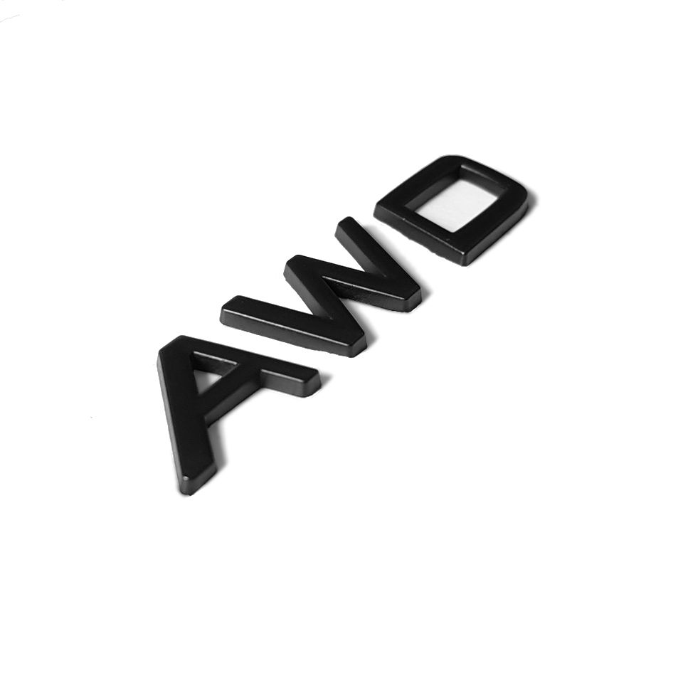 Emblema AWD Traseiro Preto Fosco Para Volvo Xc60 Xc90 S60 V60 S80 - SG ...