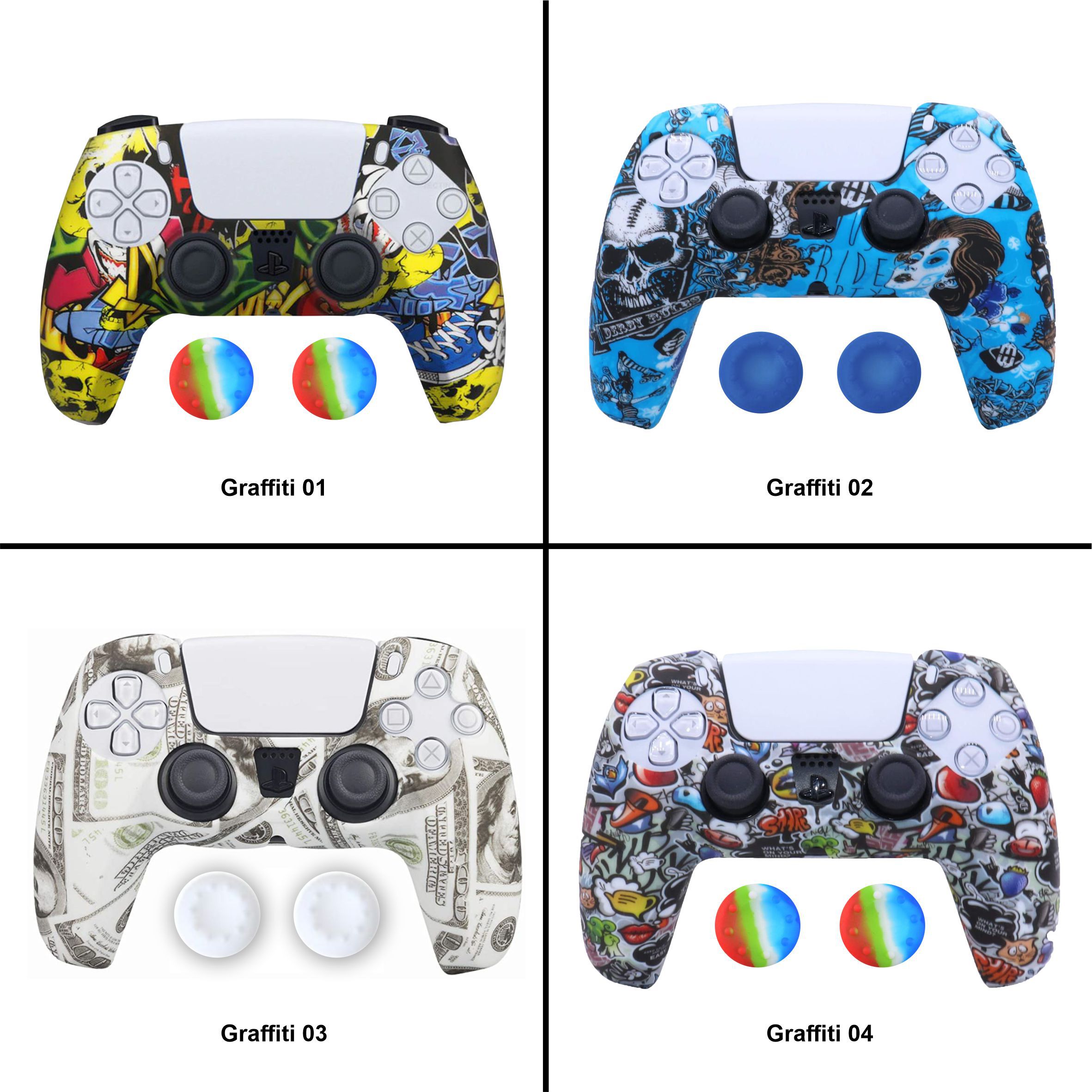 Capa Capinha Case Skin p/ Controle de PS5 Playstation 5 Protetora ...