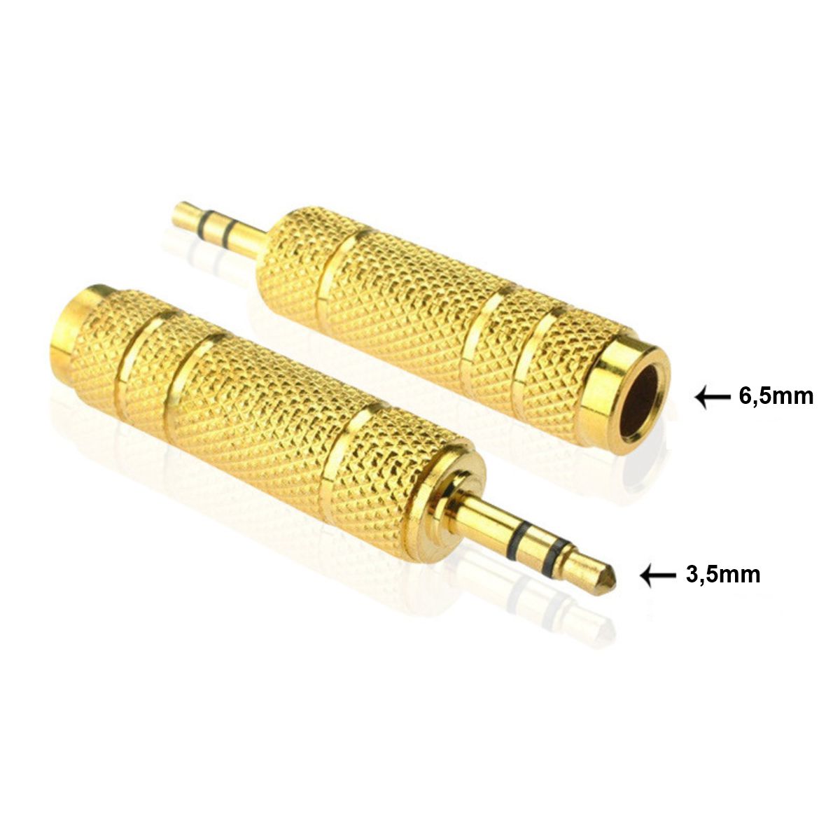 Adaptador P10 Fêmea 6,5mm Para P2 Macho 3,5mm Plug Conector Conversor ...