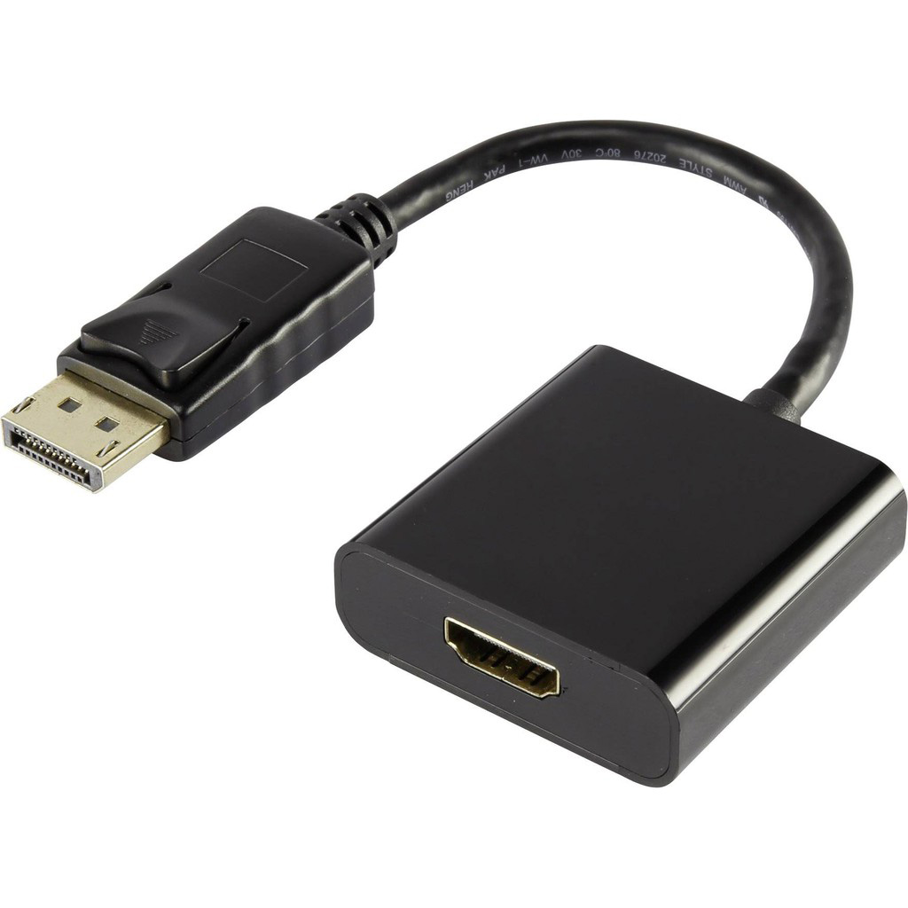 Cabo Adaptador Conversor Displayport Macho P/ HDMI Fêmea Conector ...