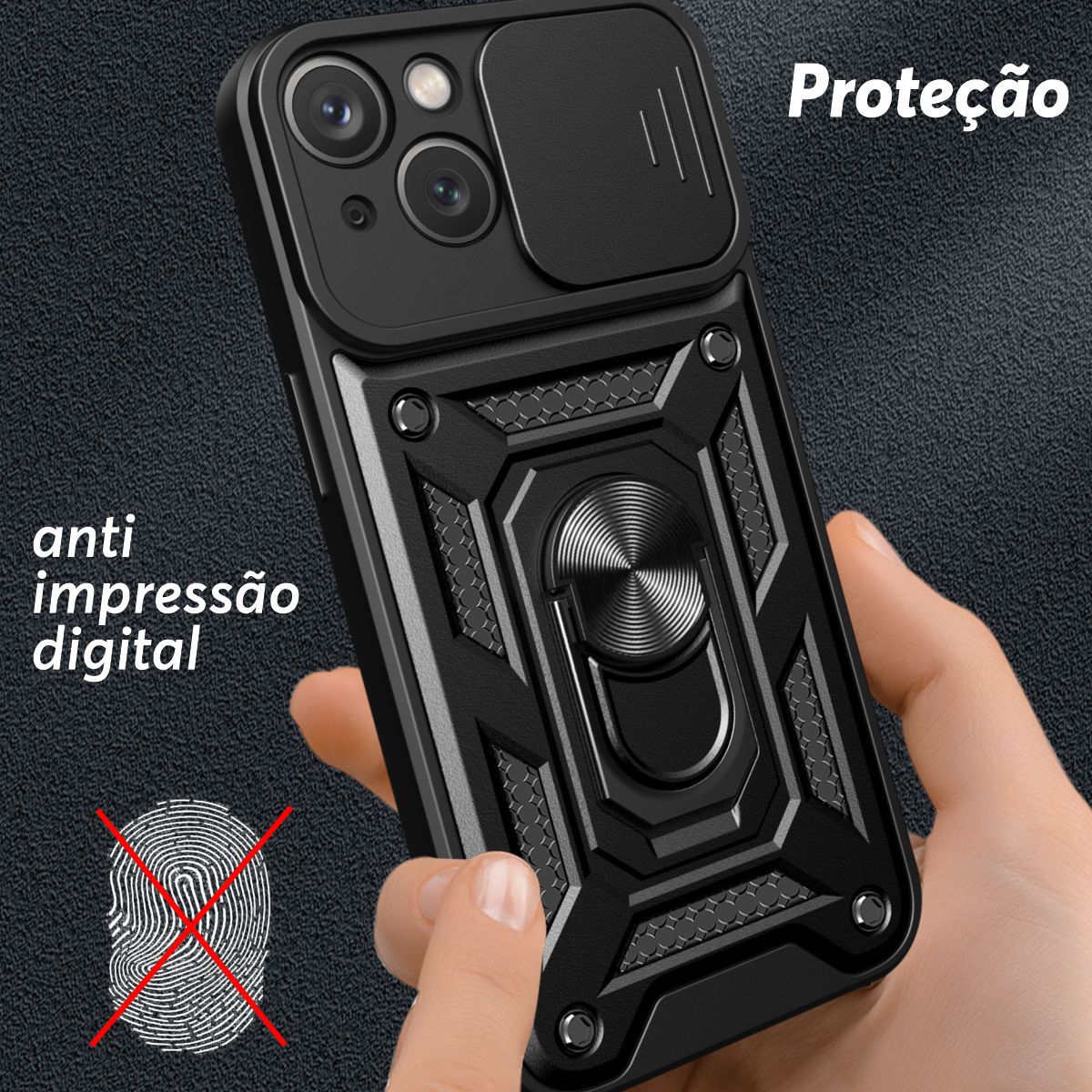 Capa Capinha Case iPhone 15 Normal - Protetora Anti Impacto Armadura ...