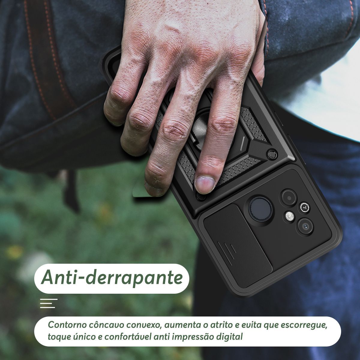 Capa Capinha Case Redmi 12C - Protetora Militar Anti Impacto Armadura ...